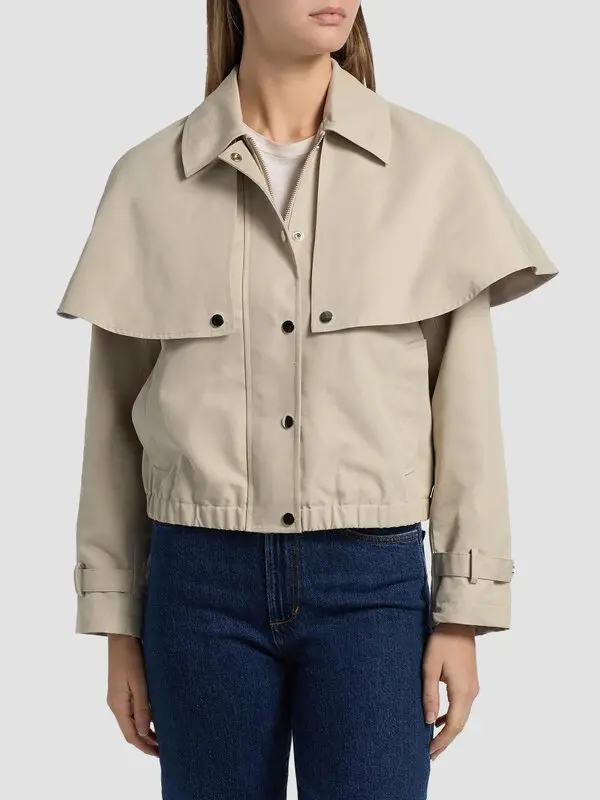 DH New York Lyla Layered Cotton-blend Jacket