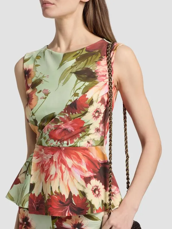 Chiara Boni La Petite Robe Oliwia Floral Peplum Top