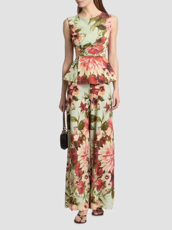 Chiara Boni La Petite Robe Oliwia Floral Peplum Top