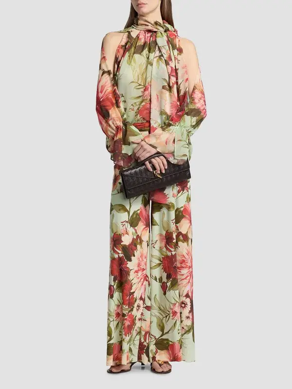 Chiara Boni La Petite Robe Slawa Floral Print Georgette Blouse