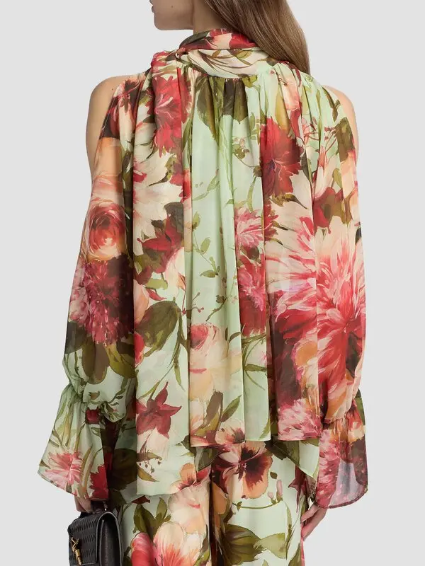 Chiara Boni La Petite Robe Slawa Floral Print Georgette Blouse