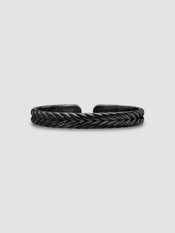 David Yurman Chevron Flex Bracelet In Titanium, 10mm