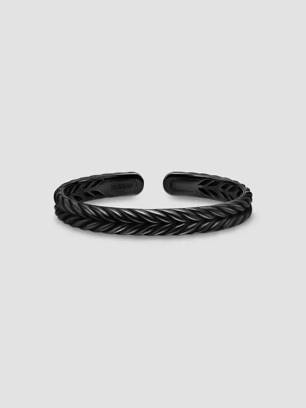 David Yurman Chevron Flex Bracelet In Titanium, 10mm