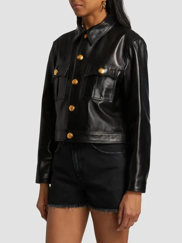 Blk Dnm Leather Jacket 74