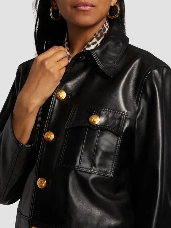 Blk Dnm Leather Jacket 74