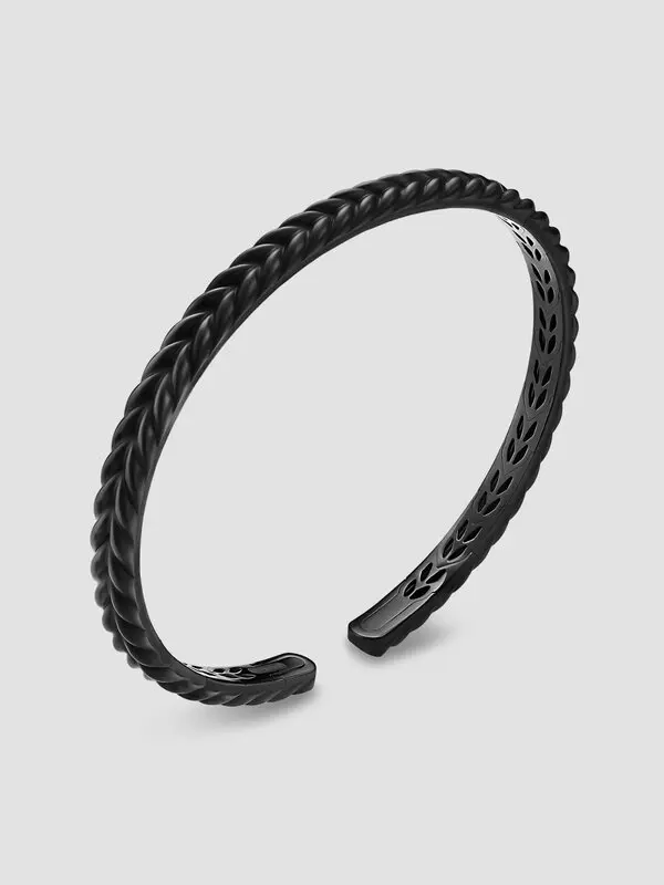 David Yurman Chevron Flex Bracelet In Titanium, 5.2mm