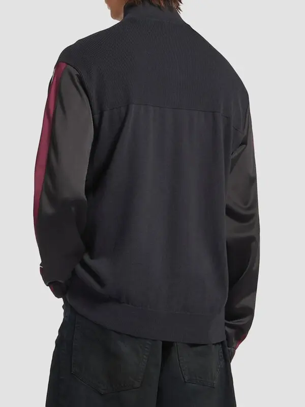 Balenciaga Hybrid Zip-up Sweater