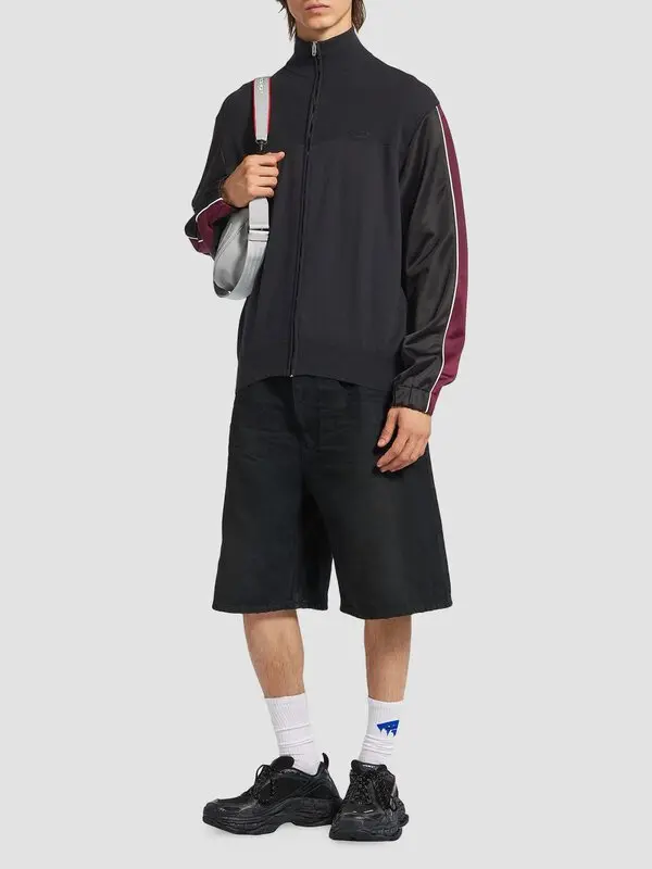 Balenciaga Hybrid Zip-up Sweater