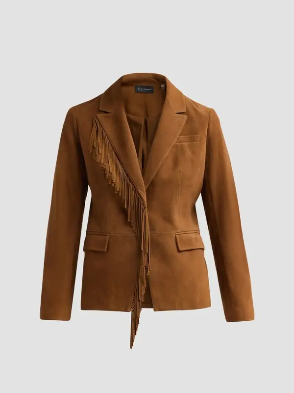 Elie Tahari Adeline Suede Jacket
