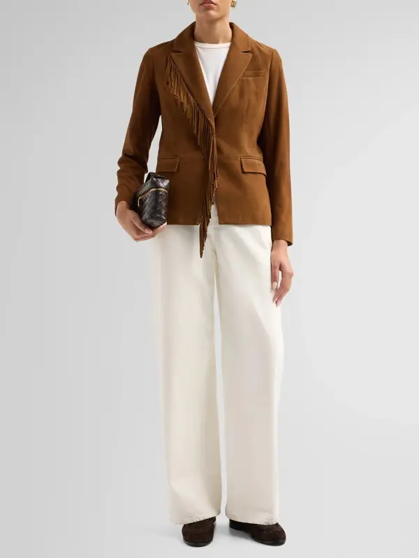 Elie Tahari Adeline Suede Jacket