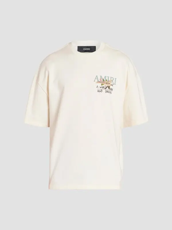 Amiri Hope & Dreams Logo Oversized T-shirt - Alabaster