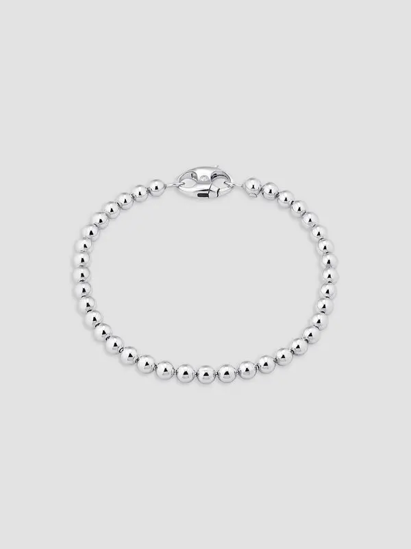 ORADINA Baller Bead Bracelet In Sterling