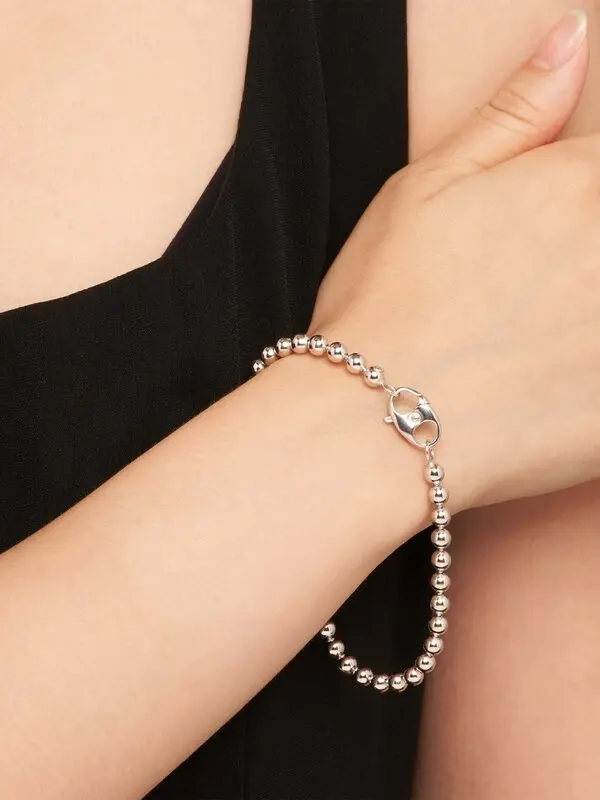 ORADINA Baller Bead Bracelet In Sterling