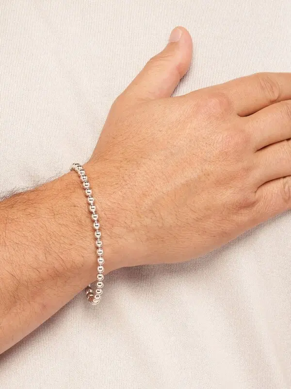 ORADINA Baller Bead Bracelet In Sterling