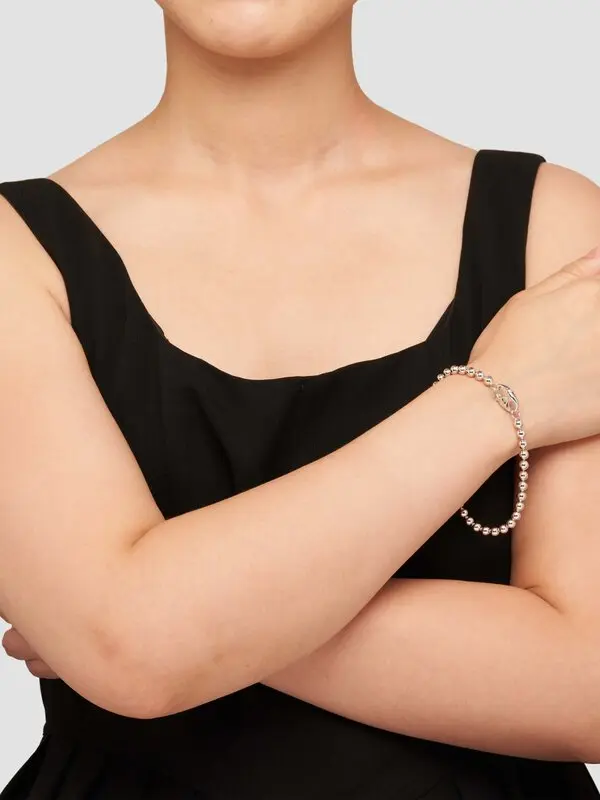 ORADINA Baller Bead Bracelet In Sterling