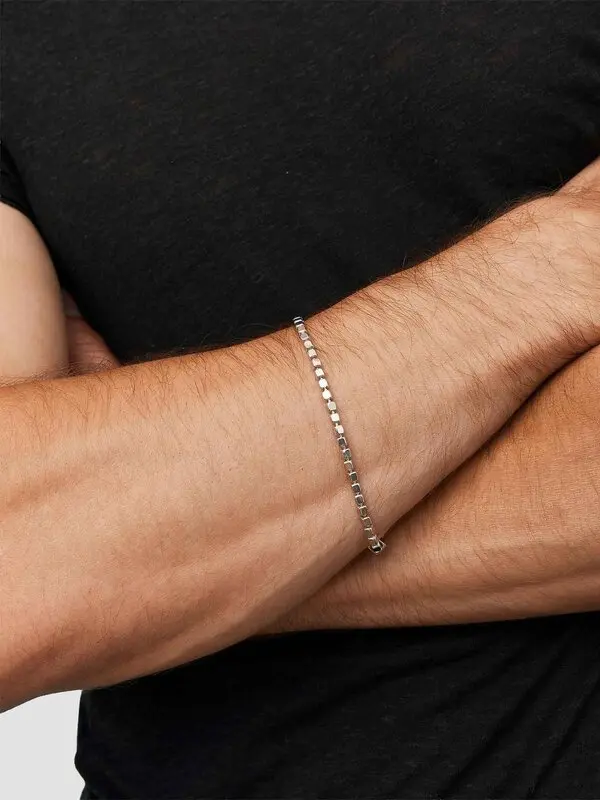 ORADINA Cube Link Bracelet In Sterling