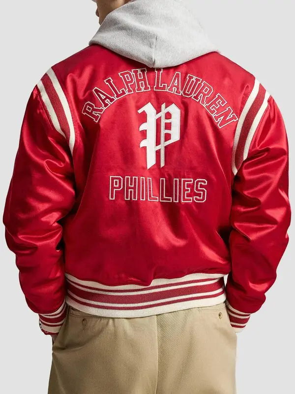 Polo Ralph Lauren Phillies Satin Woven Bomber Jacket