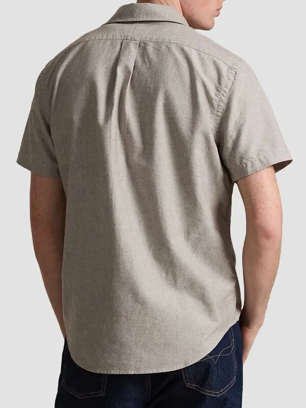 Polo Ralph Lauren Short-sleeve Oxford Shirt - Nutmeg Brown