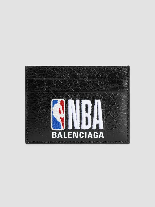 Balenciaga X Nba Collaboration Cash Card Holder - Black