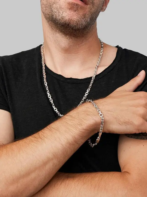 ORADINA Captain Link Bracelet In Sterling