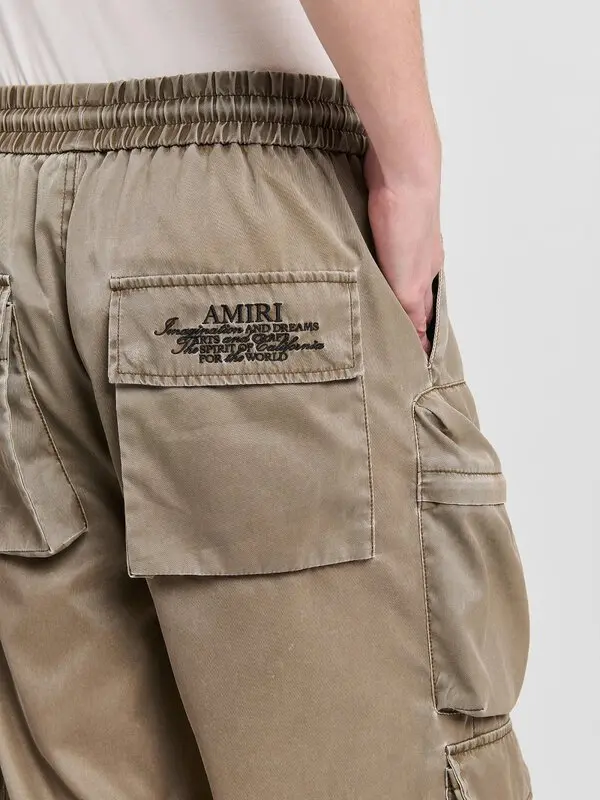 Amiri Logo Drawstring Cargo Pants