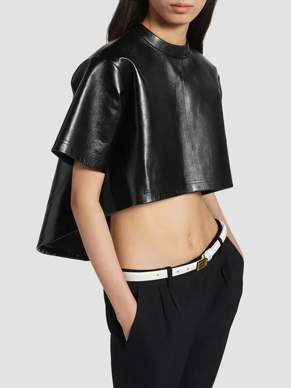 Balenciaga Train Cropped T-shirt
