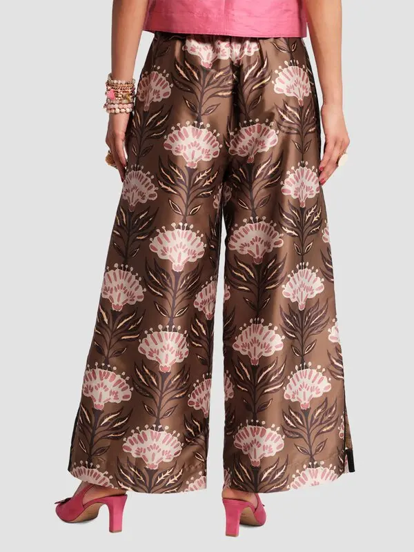 FRANCES VALENTINE Heirloom Floral Palazzo Pants
