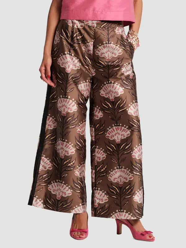 FRANCES VALENTINE Heirloom Floral Palazzo Pants