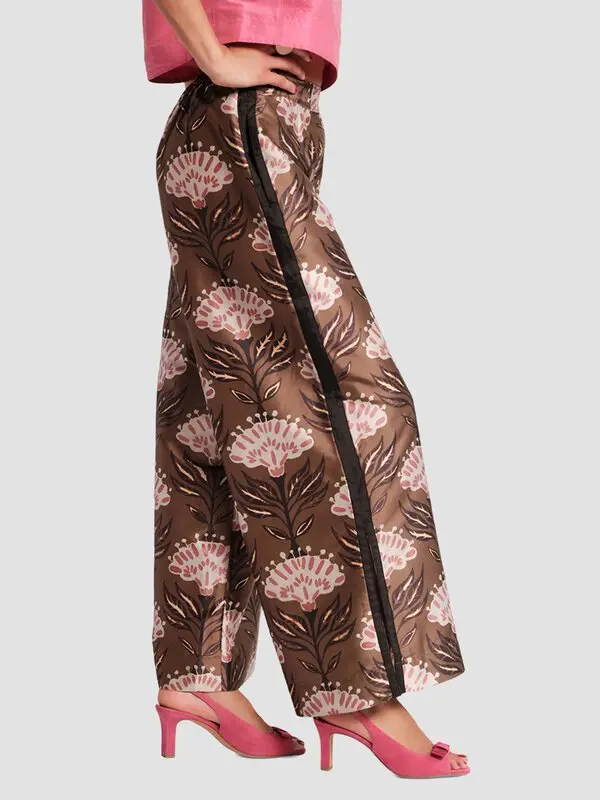 FRANCES VALENTINE Heirloom Floral Palazzo Pants
