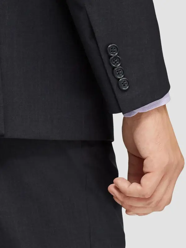 Ralph Lauren Purple Label Gregory Hand-tailored Wool Serge Suit - Charcoal