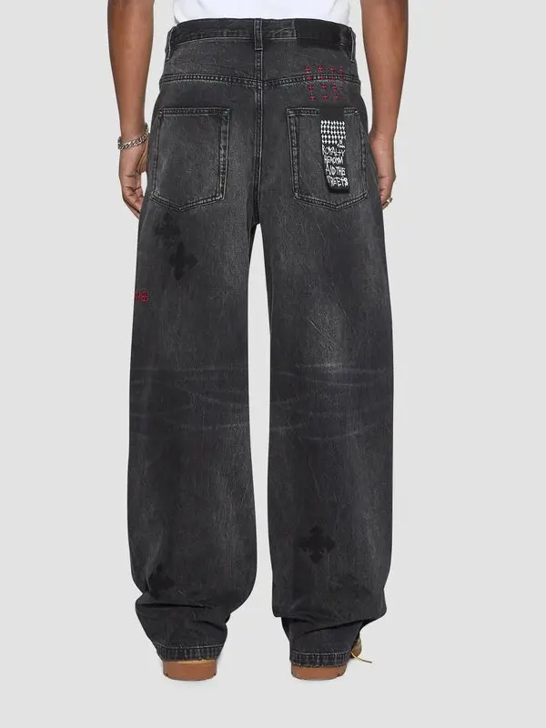 Ksubi Maxx Blakk Metal Kraftwerk Exaggerated Jeans
