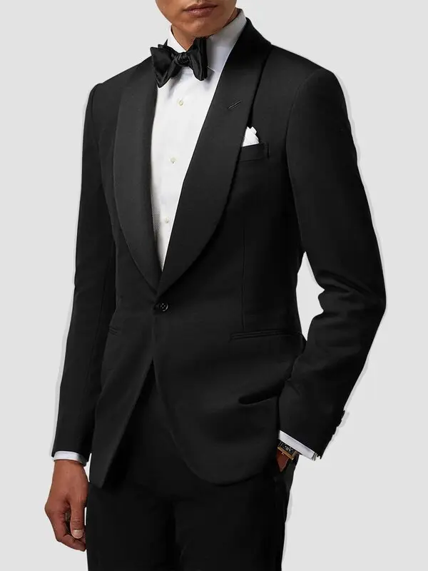 Ralph Lauren Purple Label Gregory Barathea Wool Shawl-lapel Tuxedo