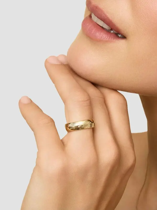 ORADINA Forever Band Ii Statet Ring In 14k Yellow