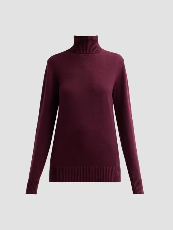 Michael Kors Joan Cashmere Turtleneck Sweater - Wine
