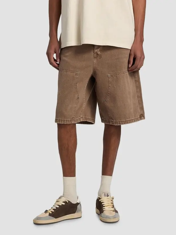 Ksubi Maxx Operator Wide-leg Carpenter Jean Shorts