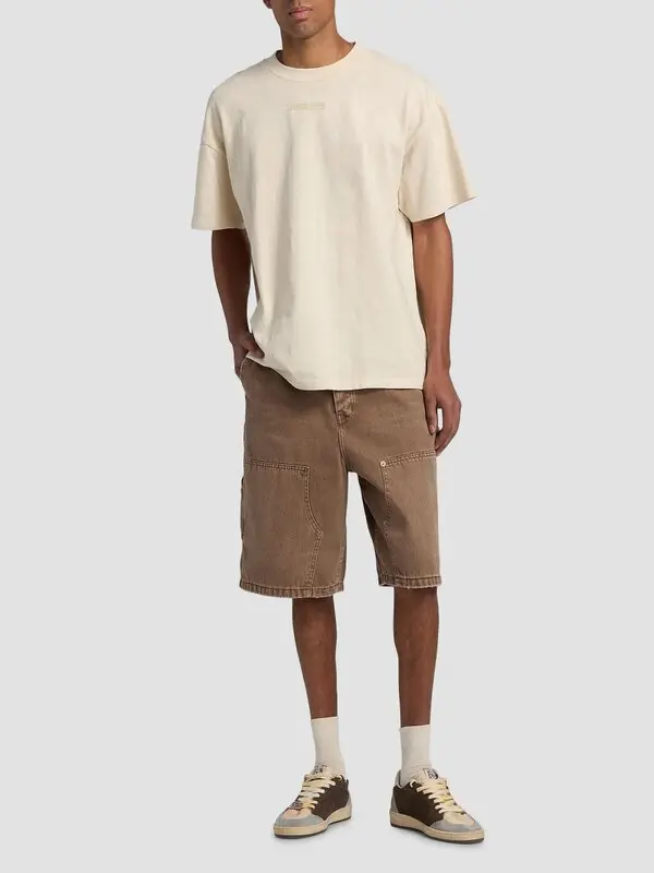 Ksubi Maxx Operator Wide-leg Carpenter Jean Shorts