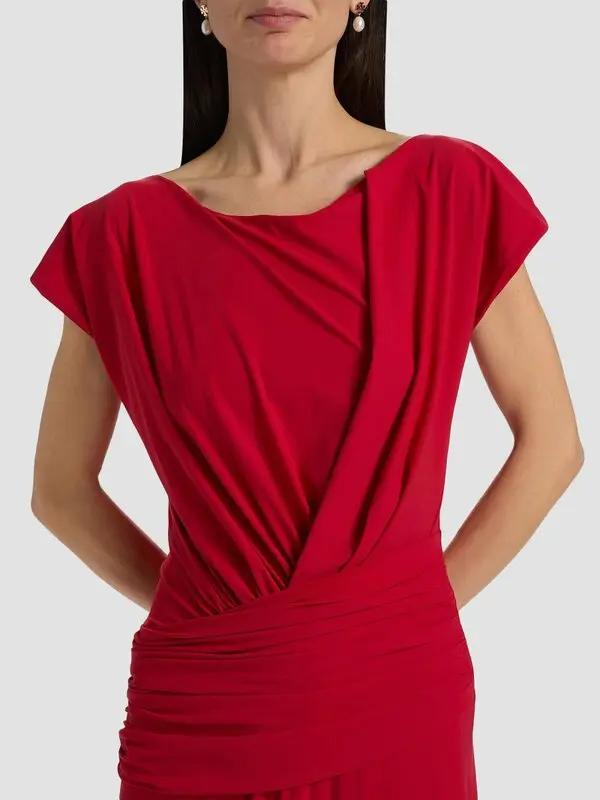 Chiara Boni La Petite Robe Nusia Draped Gown