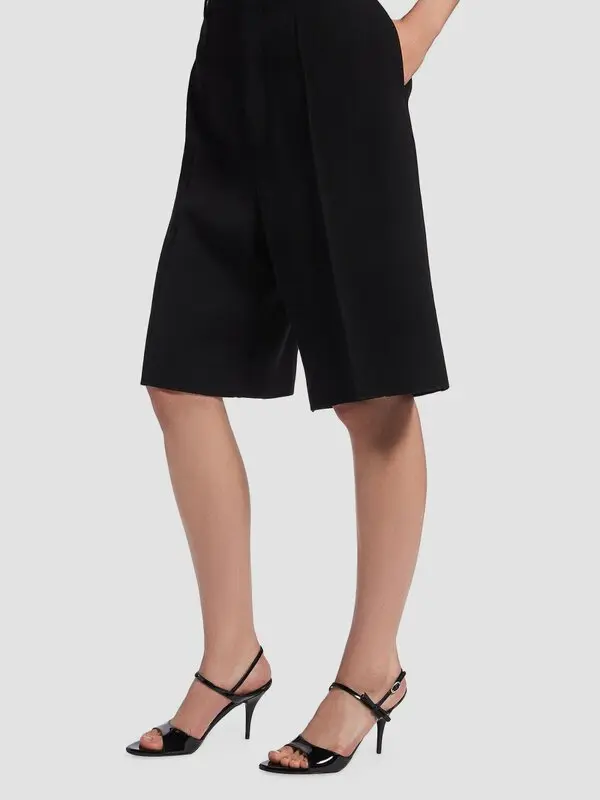 Balenciaga Avenue Bow Heel Sandals - Black