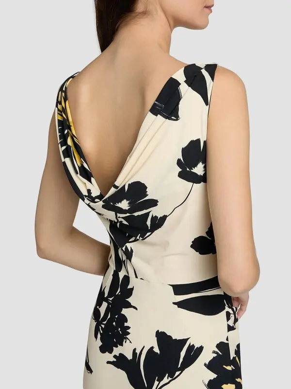 Chiara Boni La Petite Robe Ajour Floral Mermaid Gown