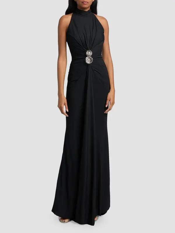 Chiara Boni La Petite Robe Nitsa Gathered Jersey Gown