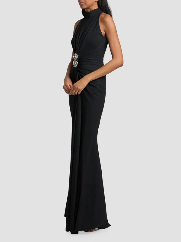 Chiara Boni La Petite Robe Nitsa Gathered Jersey Gown