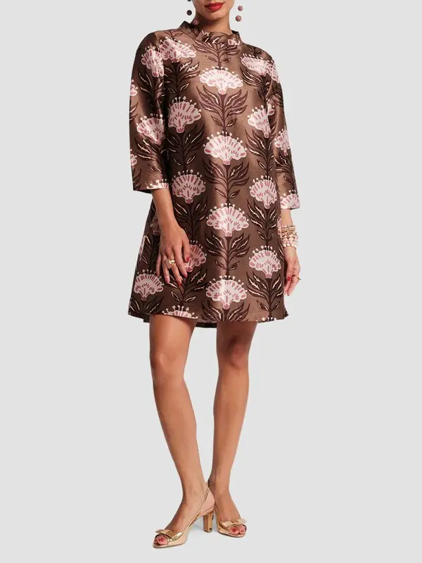 FRANCES VALENTINE Diplomat Floral Mini Dress