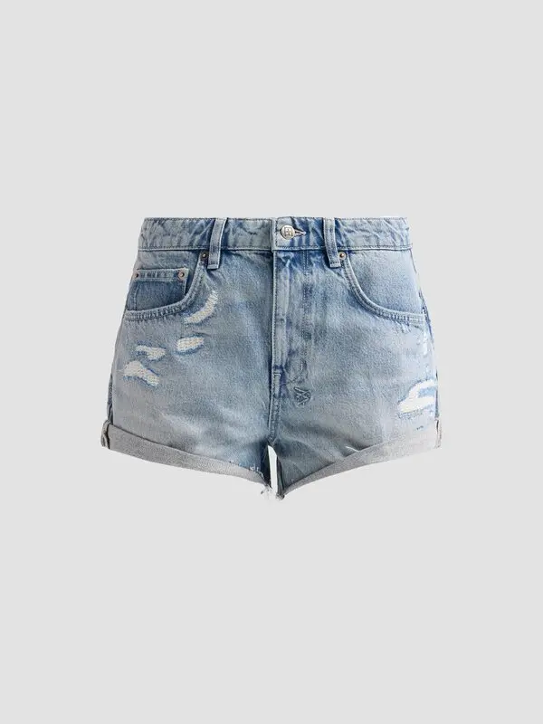 Ksubi Venice Distressed Low-rise Slouch Shorts
