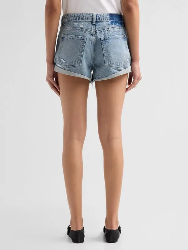Ksubi Venice Distressed Low-rise Slouch Shorts