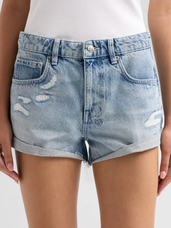 Ksubi Venice Distressed Low-rise Slouch Shorts
