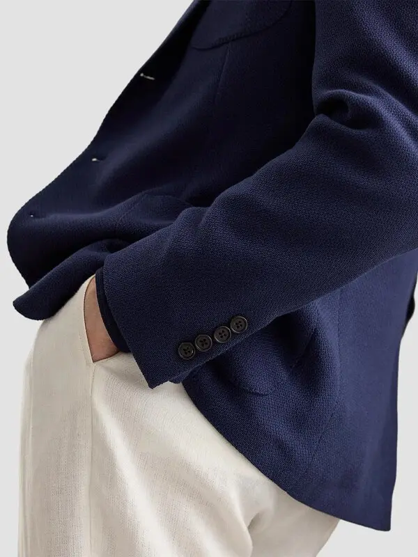 Ralph Lauren Purple Label Hadley Hand-tailored Panama-weave Jacket