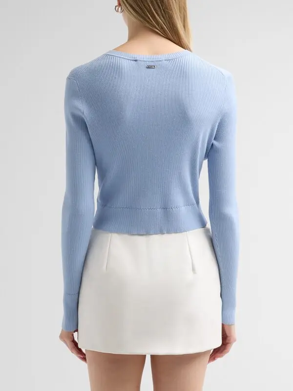 TOCCIN Zoe Cropped Fitted Cardigan