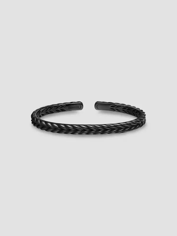 David Yurman Chevron Flex Bracelet In Titanium, 6.4mm