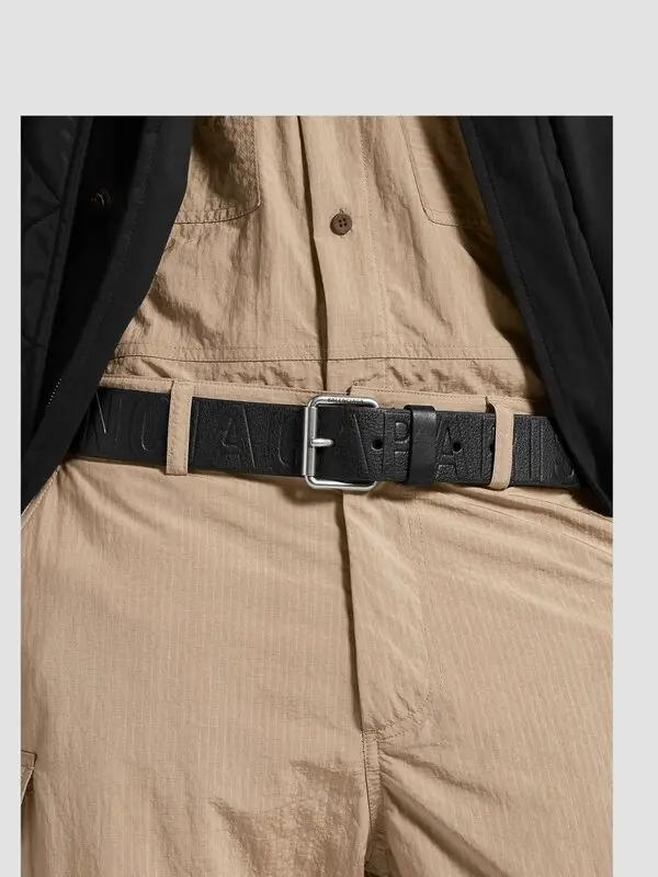 Balenciaga Debossed Logo Belt