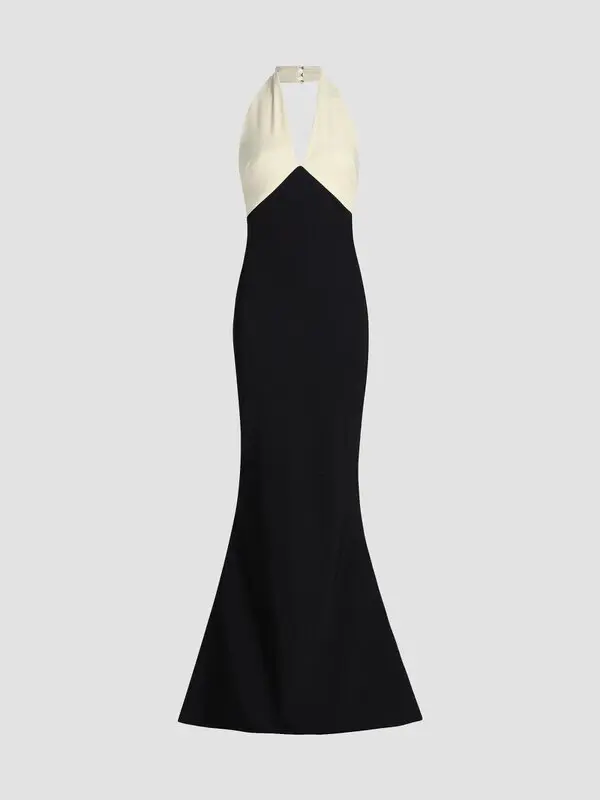 Chiara Boni La Petite Robe Noori Halter Mermaid Gown